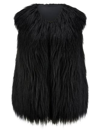 Emilia Lay Weste Rundhals-Ausschnitt Emilia Lay schwarz