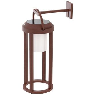 Lucande [NEUWERTIG] B-Ware Lucande Led Solar Wandleuchte Lampe Au&szlig;enleuchte Tilena Rost Rund Aluminium