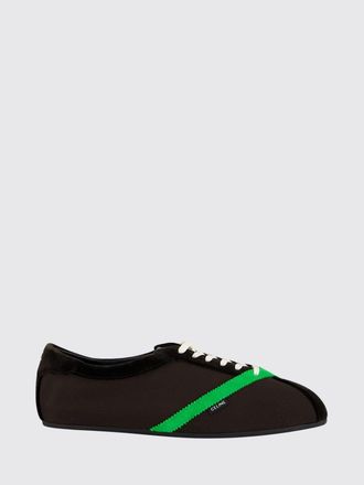 Celine Baskets basses en cuir et viscose avec design contrastant