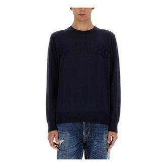 Dsquared2 Rundhalspullover - - Knitwear - Herren - Blau - XL