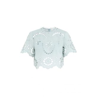Zimmermann Awaken Top mit Stickerei - - Blouses & Shirts - Damen - Blau - M