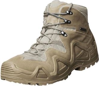 Generic Bottes de moto à lacets pour homme - Grande taille - Chaussures de randonnée, Kaki moyen, 40 EU