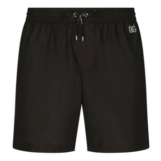 Dolce & Gabbana Logo-Tag Badehose Schwarz - - Swimwear - Herren - Schwarzk - 2XL