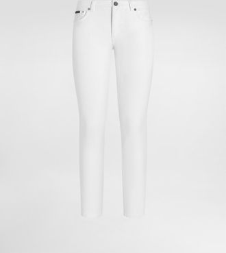 Dolce & Gabbana 5-pocket Stretch Denim Trousers - Frau Denim Mehrfarbig 44