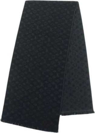 Louis Vuitton Pre-owned Monogram Wool Scarf - Homme - Pre-owned - Noir - Taille: ONE Size