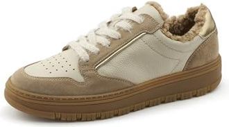 Paul Green Pauls avec largeur relax et semelle intérieure amovible, baskets basses pour femme, doublure chaude, Beige 02x, 37.5 EU