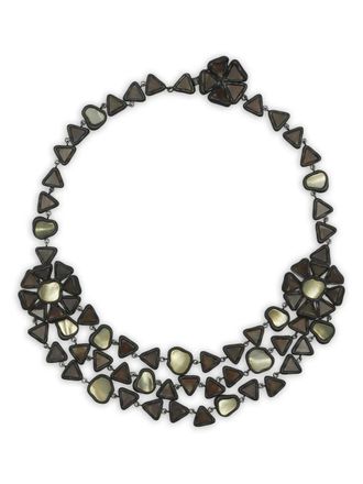 Tory Burch collier Curiosity Triple Strand - Noir