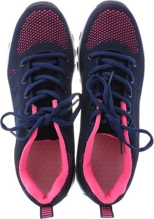 UPKOCH Chaussures Femme Grandes &agrave; Coussin Air Baskets Casual Respirantes et Confortables pour Marche Mode et Entra&icirc;nement Semelle &Eacute;paisse Antid&eacute;rapante Bleu 