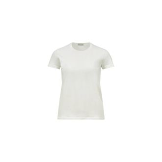 Moncler Logo-Motiv T-Shirt - - Tops - Damen - Wei&szlig; - S