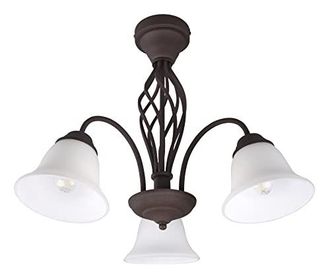 Trio Trio, Plafonnier, Rustica 3xE14, Rouille