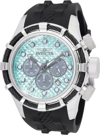 Invicta Bolt 49164 Herrenarmbanduhr - Quarzwerk - Edelstahl mit Blauem Zifferblatt - 50 mm