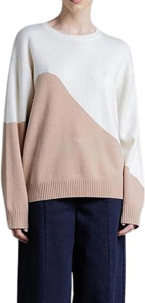 Kaos Jacquard Rundhals-Pullover - - Knitwear - Damen - Mehrfarbig - L