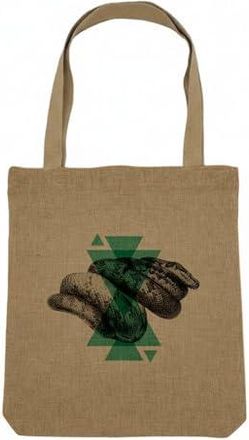 Fabulous Sac Shopping Tote Bag Aspect Lin - Serpent G&eacute;om&eacute;trie Minimaliste Biologie Illustration Ancienne - Sac de Courses Toile Epaisse 360g Beige Naturel Caba