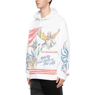 Who Decides War by Ev Bravado Liberty Kapuzenpullover Cloud - - Sweatshirts & Hoodies - Herren - Mehrfarbig - XL