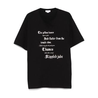 Alexander McQueen Schwarzes Elfenbein T-Shirt Stilvoller Komfort - - Tops - Herren - Schwarzk - L