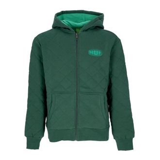 HUF Gesteppter Kapuzenrei&szlig;verschluss Workman Waldgr&uuml;n - - Sweatshirts & Hoodies - Herren - Gr&uuml;n - S