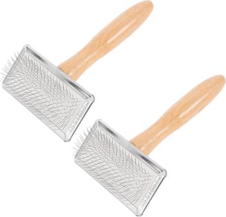 TOPBATHY 2 St&uuml;ck Teiliges Nadel filzb&uuml;rsten mit Holzgriff f&uuml;r Textile Handarbeiten Robustes Filzwerkzeug f&uuml;r Anf&auml;nger und Effizientes K&auml;mmen von Filzfasern Vie