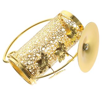 BESPORTBLE Metall Weinflaschenhalter Goldfarbig Einflaschen Weinregal Dekorativer Flaschenhalter f&uuml;r Bar K&uuml;chenarbeitsplatte Wohnzimmer