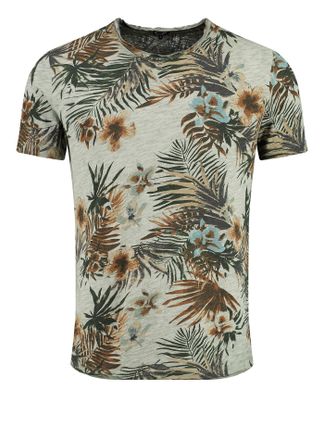 Key Largo Herren Playa Round T-Shirt, Faded Moss (1541), XL EU