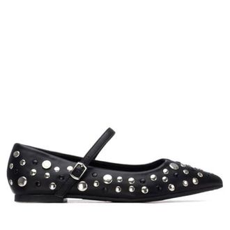 Refresh Ballerines Femme Noir - Chaussures Confortables et polyvalentes - Mode d&eacute;contract&eacute;e - Mod&egrave;le 17509401 (Taille38)