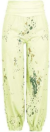 Generic Pantalon Palazzo pour femme - Pantalon d&eacute;t&eacute; &agrave; jambe large pour femme - Taille haute - Extensible - Contr&ocirc;le du ventre - Push Up - Rehausseur de fesses