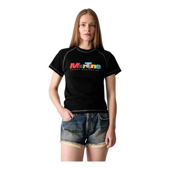 Martine Rose Raglan Shrunken T-Shirt - - Tops - Damen - Schwarzk - L