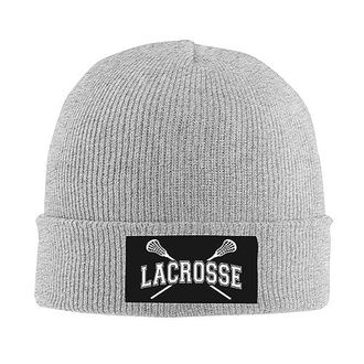 Generic L&eacute;ger Tricot&eacute; Bonnet, Lacrosse Noir, Classique Casquette Tricot&eacute;, Tricoter Chapeau pour Adultes, Cyclisme, Ski