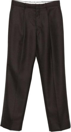 Incotex Pantalon droit en laine 4 fils - Homme - Pantalons - Brun - Taille: L