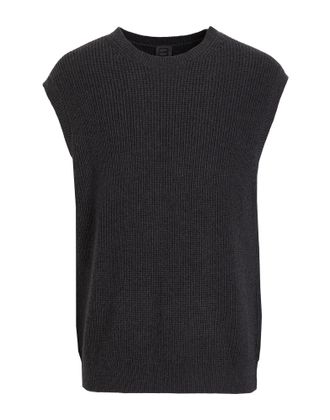 8 by YOOX ORGANIC COTTON-CACHEMERE BLEND KNITWEAR S/LESS ROUND-NECK