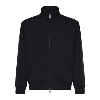 Emporio Armani Homme, Sweatshirts et sweats &agrave; capuche, Bleu, Taille: 2XL Stretch Double Jersey SweaT-shirt