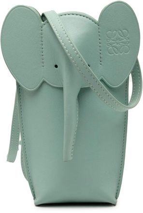 Loewe Hobo Bags - Leather Elephant Pocket Crossbody - Gr. unisize - in Gr&uuml;n - f&uuml;r Damen