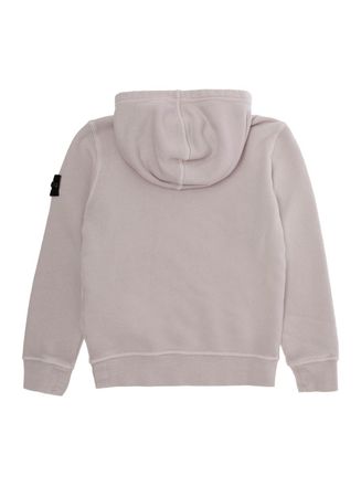 Stone Island Logo-Patch Cotton Hoodie - Pink