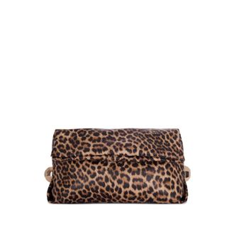 Liu Jo Femme, Sacs, Brun, Taille: ONE Size Leopard Handle Clutch