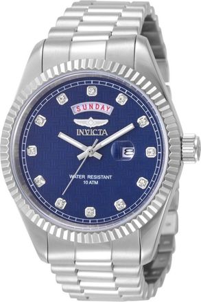 Invicta Specialty 51043 Herrenuhr - Quarzwerk - Edelstahl mit blauem Zifferblatt - 43 mm