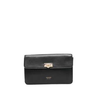 Ferragamo Gancini Logo-detail Clutch Bag