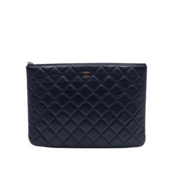 Chanel Pre-owned Sac bandouli&egrave;re matelass&eacute; en cuir dagneau - Femme - Pre-owned - Bleu - Taille: ONE Size
