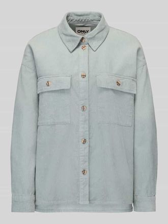 Only Relaxed Fit Hemdjacke aus reiner Baumwolle Modell MOXIE