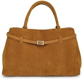 Generic Sac fourre-tout tendance en daim pour femme - Sac fourre-tout en daim - Sac &agrave; main fourre-tout - Sac &agrave; bandouli&egrave;re pour le travail quotidien et les vo