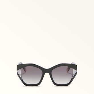 Furla Sonnenbrille Nero Schwarz Acetat Colorblock Damen