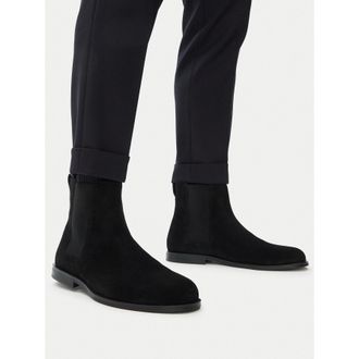 Calvin Klein Klassische Stiefeletten Calvin Klein Ess Rubber Chelsea Su HM0HM02055 Schwarz