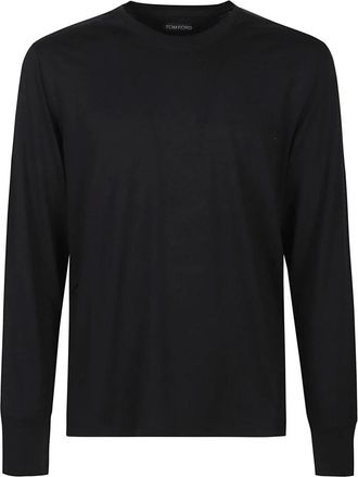 Tom Ford Homme, Tops, Noir, Taille: S T-Shirt Manches Longues