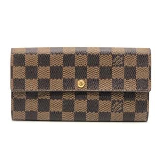 Louis Vuitton Portefeuille Vintage en Toile Pre-owned - Femme - Pre-owned - Brun - Taille: ONE Size