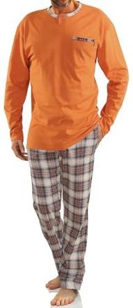 Sesto Senso Pyjama Homme Coton 100% - Ensemble 2 Pièces avec Pantalon Long et Haut Manche Longue - Pyjama Hiver Confortable, Doux et Respirant - Vêtements de Nuit