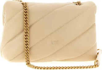 Pinko Love Puff Shoulder Bag - Beige