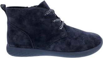 Waldläufer H-Cloé 947801-195-194 Bottines en cuir velours, note (bleu), indéchirable et lacets, largeur H bleu, bleu, 40.5 EU Large