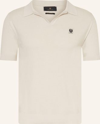 Belstaff Strick-Poloshirt Coast Mit Seide weiss