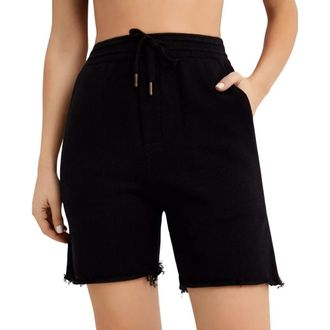 SER.O.YA Schwarze Baumwollshorts Chris - - Shorts - Damen - Schwarzk - 2XS