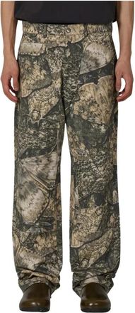 Roa Roa, Homme, Pantalons, Multicolore, Taille: L Fomes Moth Print Double Knee Pant