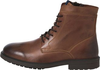 Jack & Jones Jack & Jones JFWDELANEY Leather Boot Herren Stiefel, Cognac, 43 EU