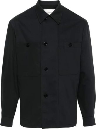 Christophe Lemaire Homme, Chemises, Noir, Taille: M Military Wool Jacket